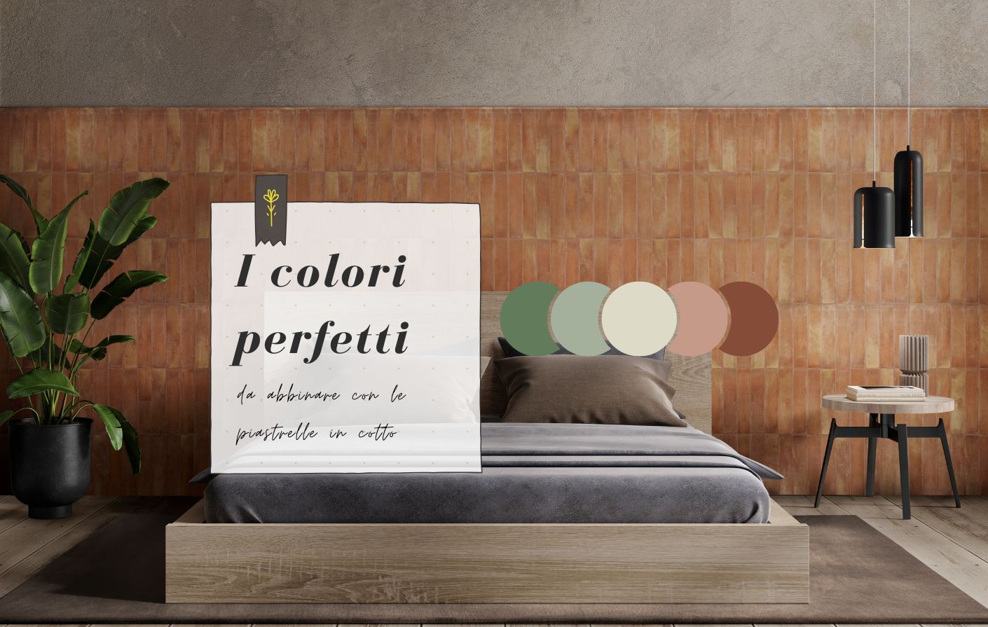 Quali colori abbinare con un pavimento in cotto? - Eco Ceramica